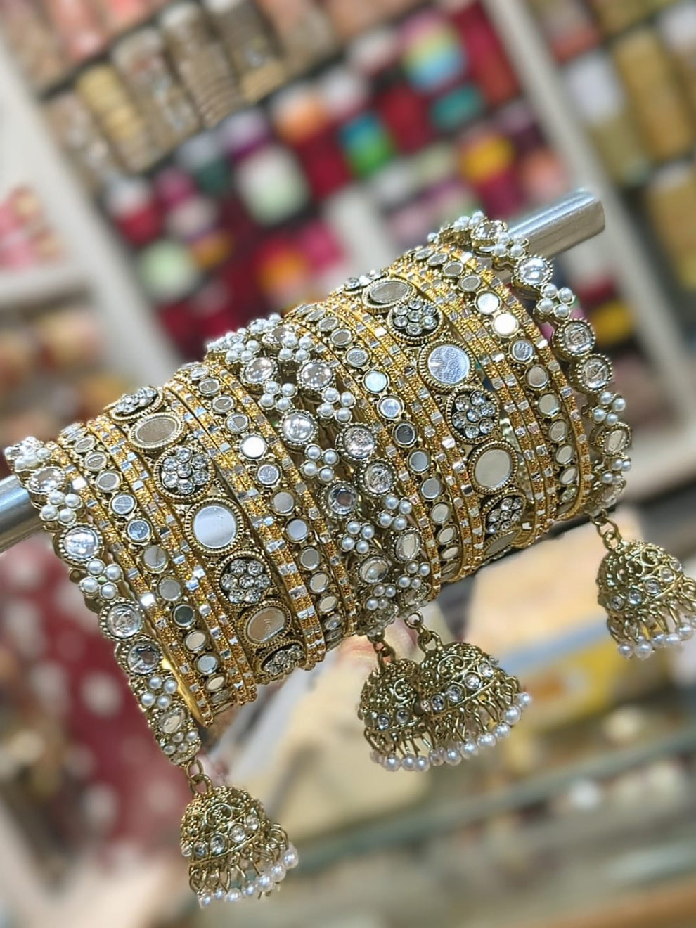 Royal Indian Bridal Chura with Beautiful Kundal Work Design-20170 ...